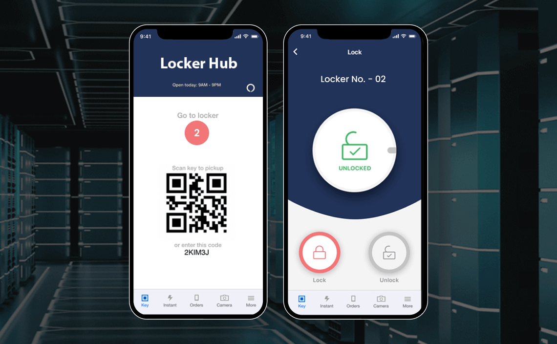 Smart locker App for Parcel Logistics Company - Squillion Tech